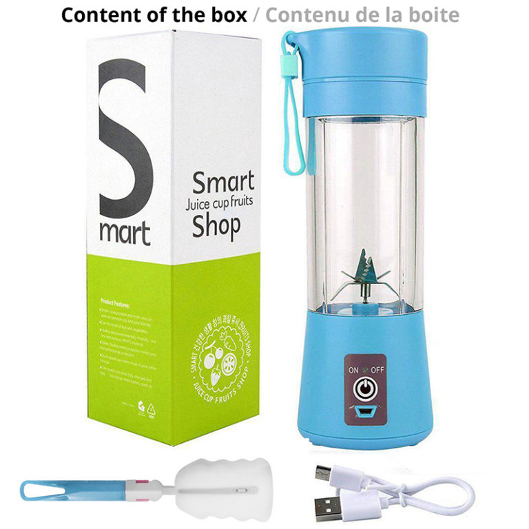 Colorful USB multifunction portable blender | Blue - www.zunik.fr - Yannick